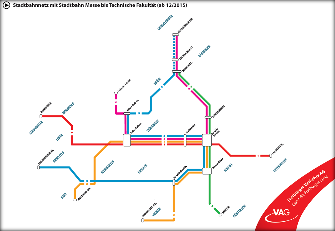VAG stellt "Liniennetz 2019" mit Stadtbahn Rotteckring vor, Freiburger ...