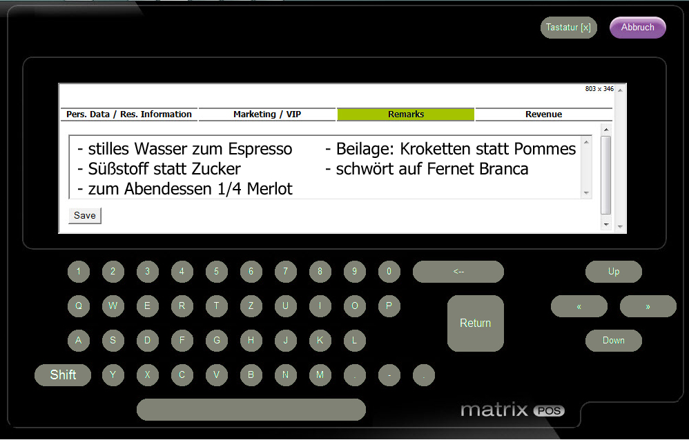 protel PoS Guest Info - Wunschkonzert für Bar- und Restaurantgäste ...