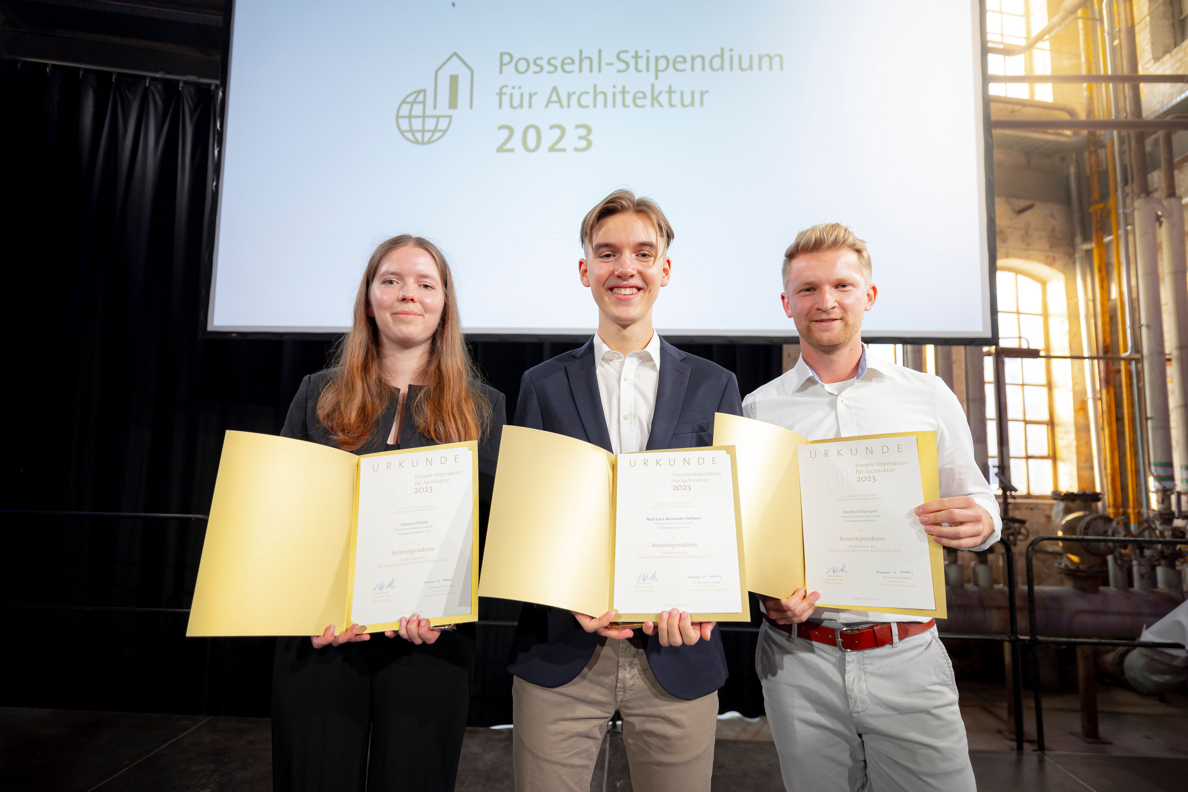 Possehl-Stipendium für Architektur verliehen, Technische Hochschule ...