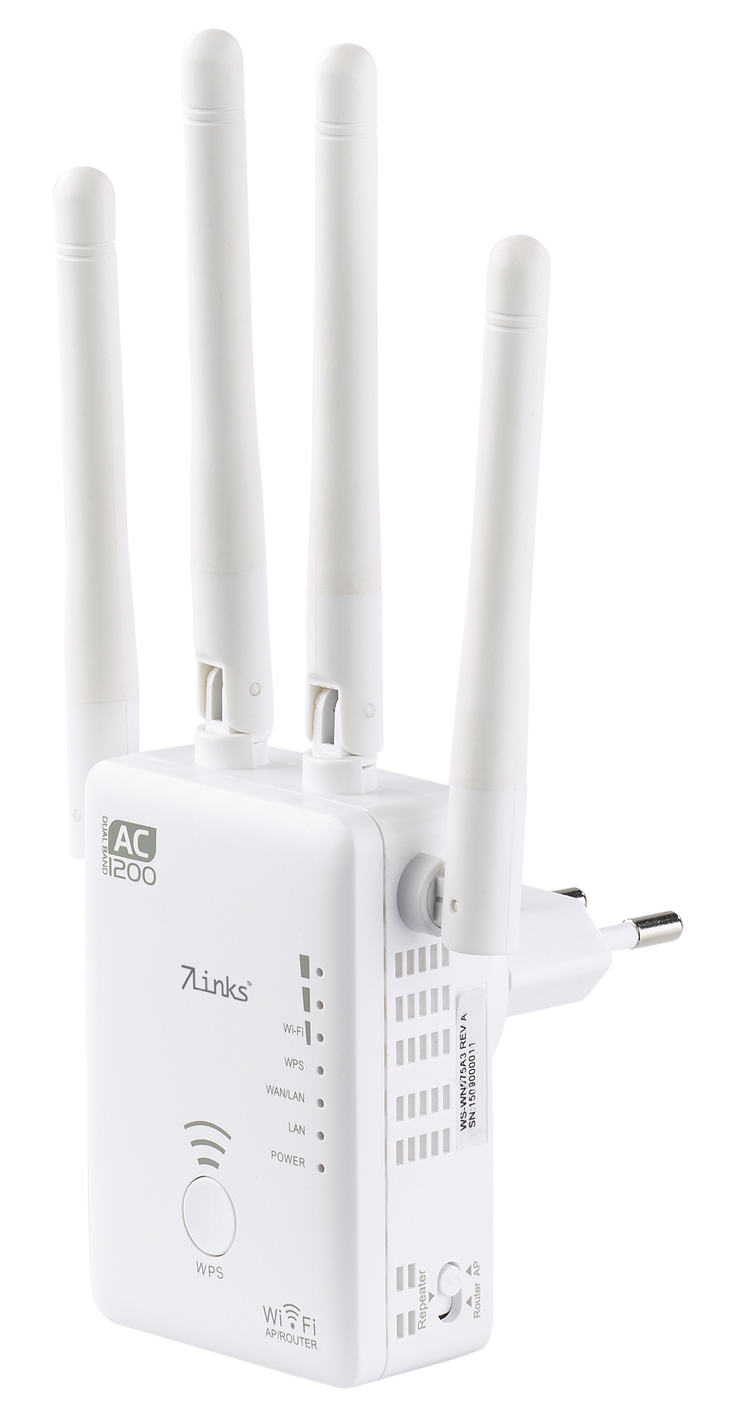 7links Dualband-WLAN-Repeater WLR-1221.ac, AccessPoint & Router, 1.200 ...