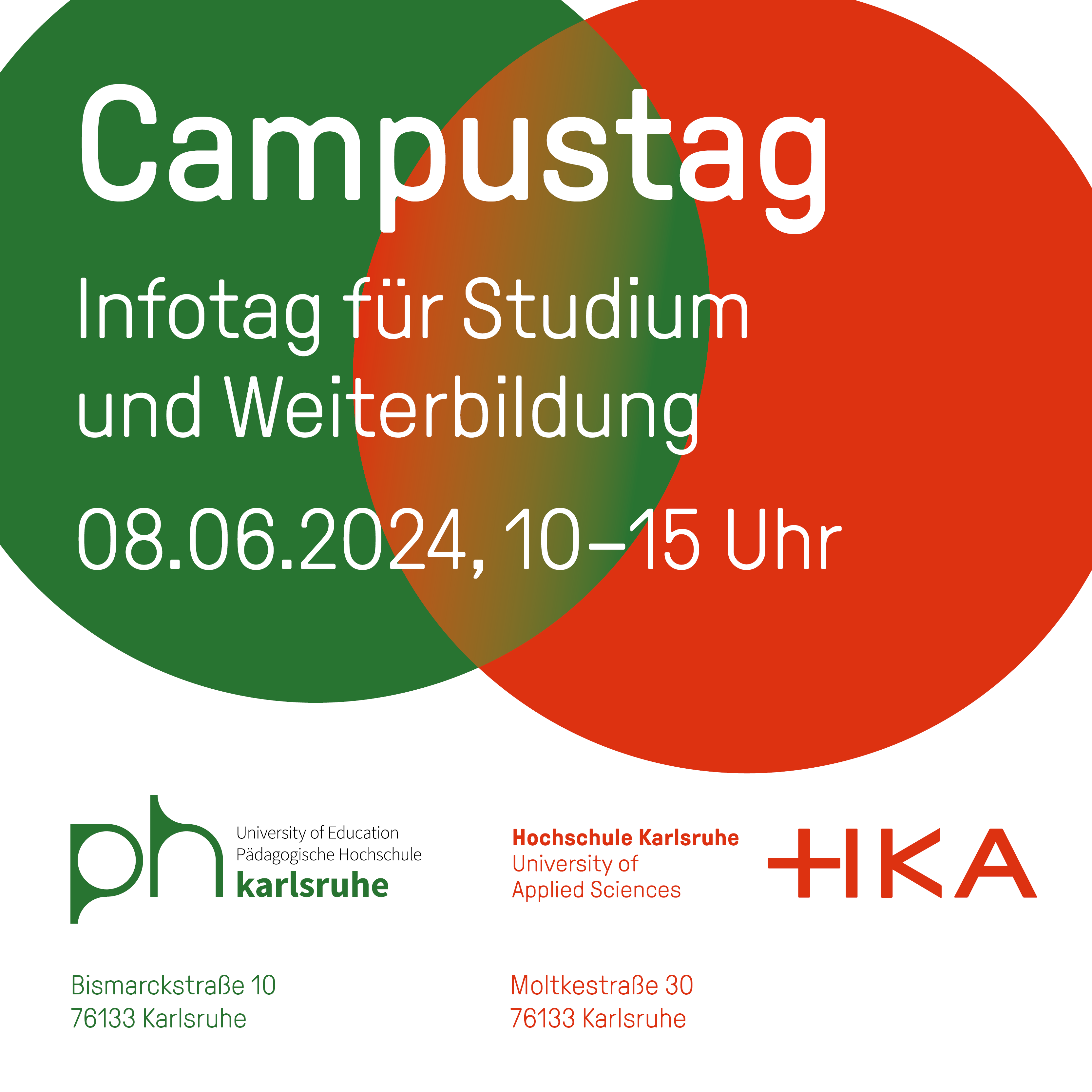 Campustag für Studium und Weiterbildung (in Karlsruhe, Deutschland, 08.06.2024), Pädagogische ...