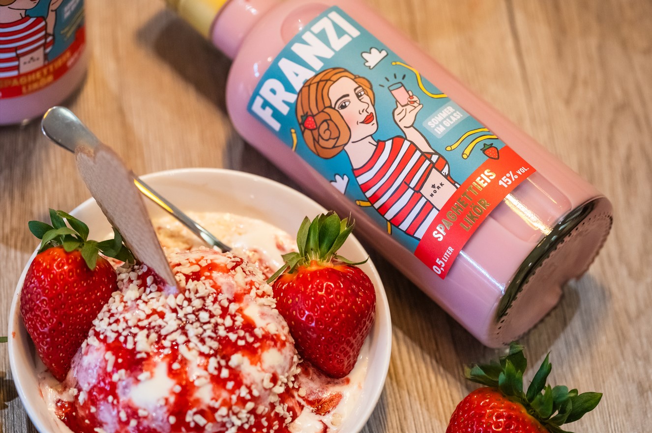 Franzi bringt mit Spaghettieis-Likör den Sommer ins Glas, Kirsch Import ...