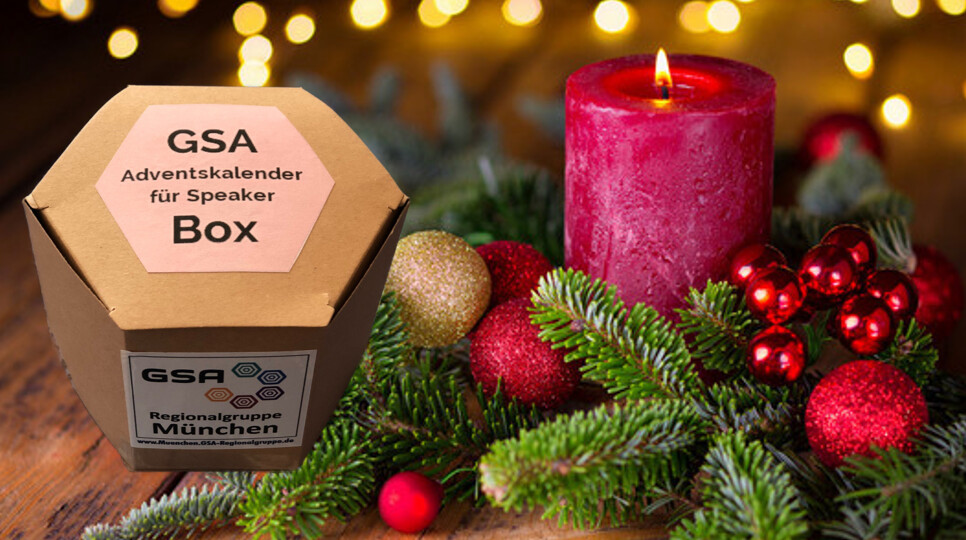 Adventskalender-Box für angehende Speaker mit 13,5 Std. Videomaterial ...