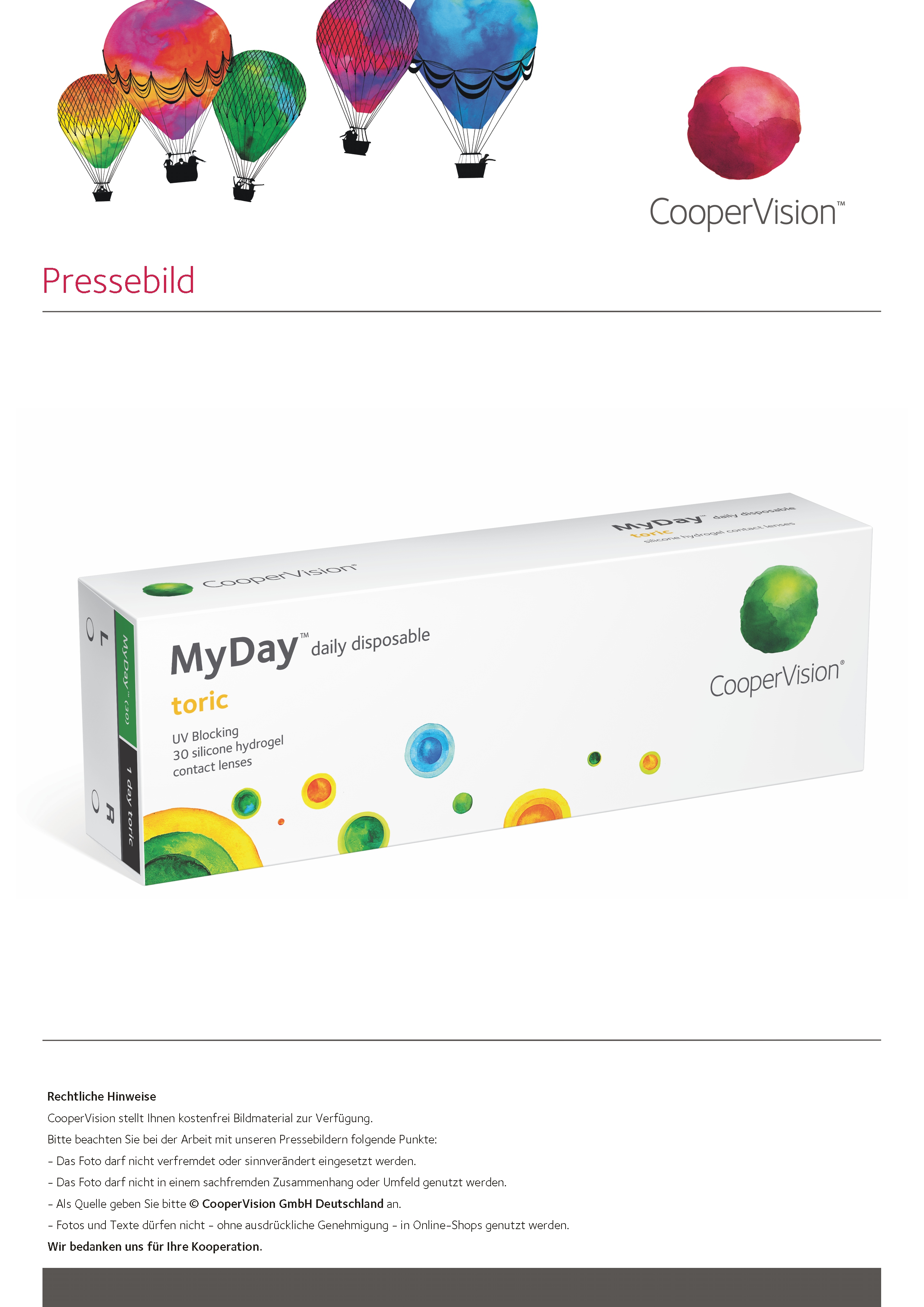 CooperVision erweitert die Parameter der MyDay® toric um die Pluswerte ...