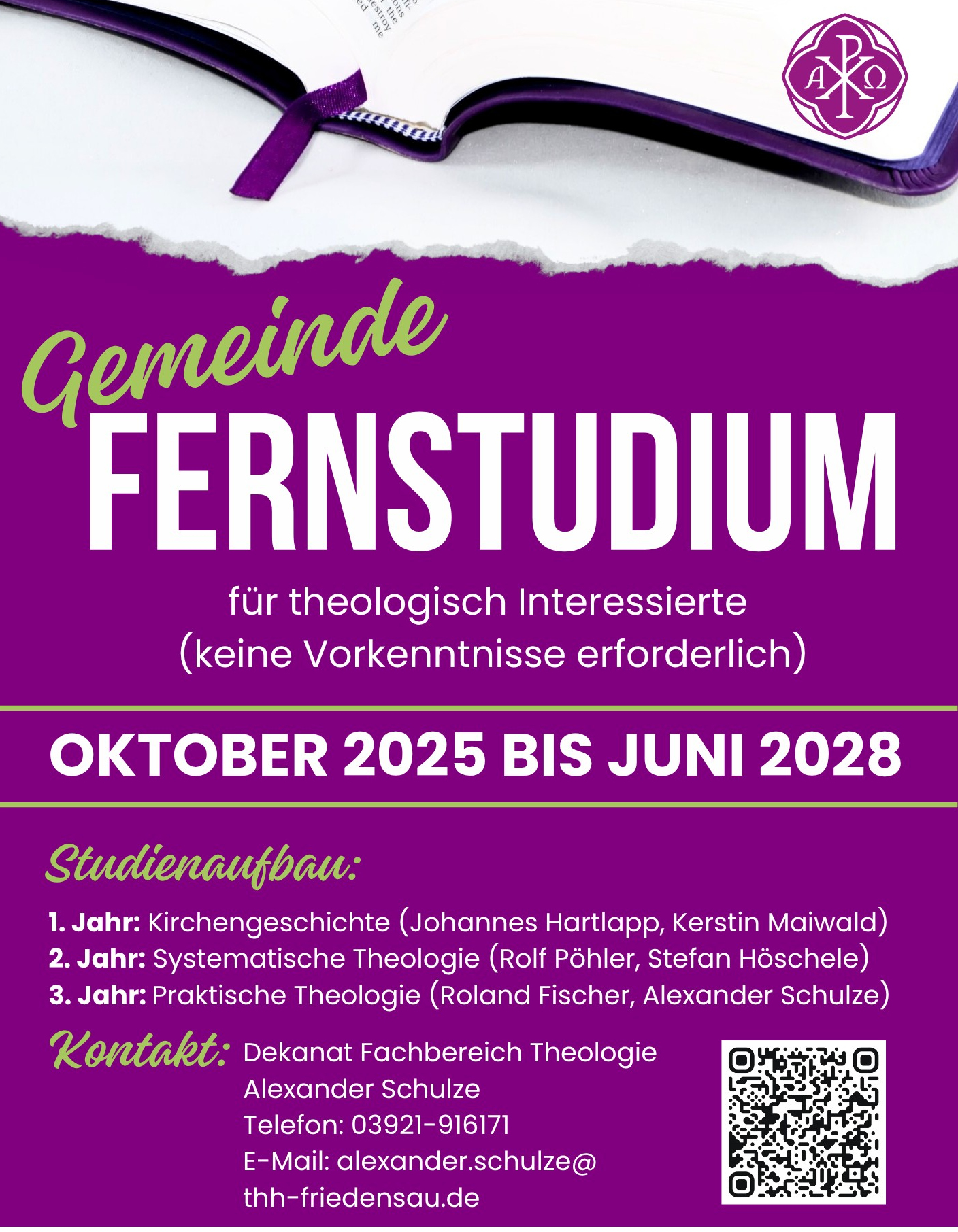 Theologische Hochschule Friedensau bietet „Gemeinde Fernstudium“ für ...