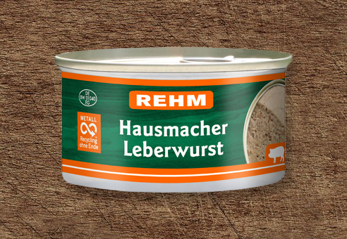 Unsere traditionelle Dosenwurst hat einen neuen Anstrich!, Rehm ...