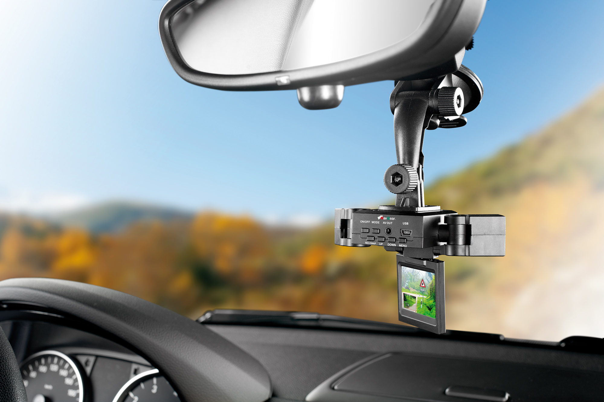 NavGear HD-Cockpit-Recorder mit 2 Kameras & TFT-Display "MDV-1920.HD ...