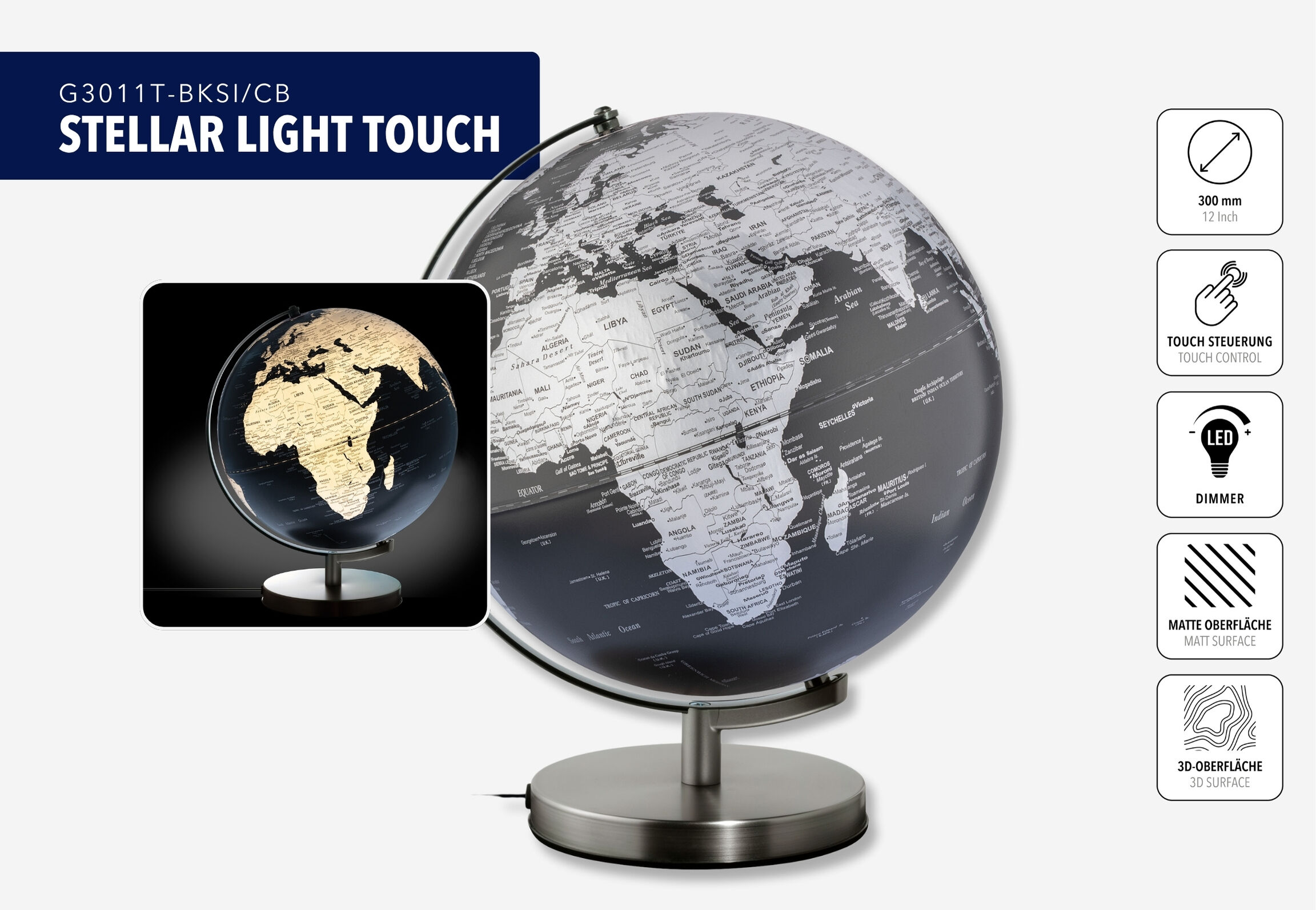 STELLAR LIGHT TOUCH – Der Globus, der Licht und Wissen verbindet ...