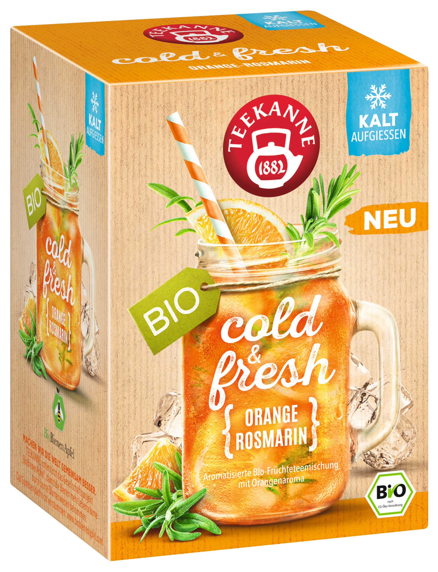 Heiß im Trend, cool im Glas: TEEKANNE cold & fresh in Bio-Qualität ...