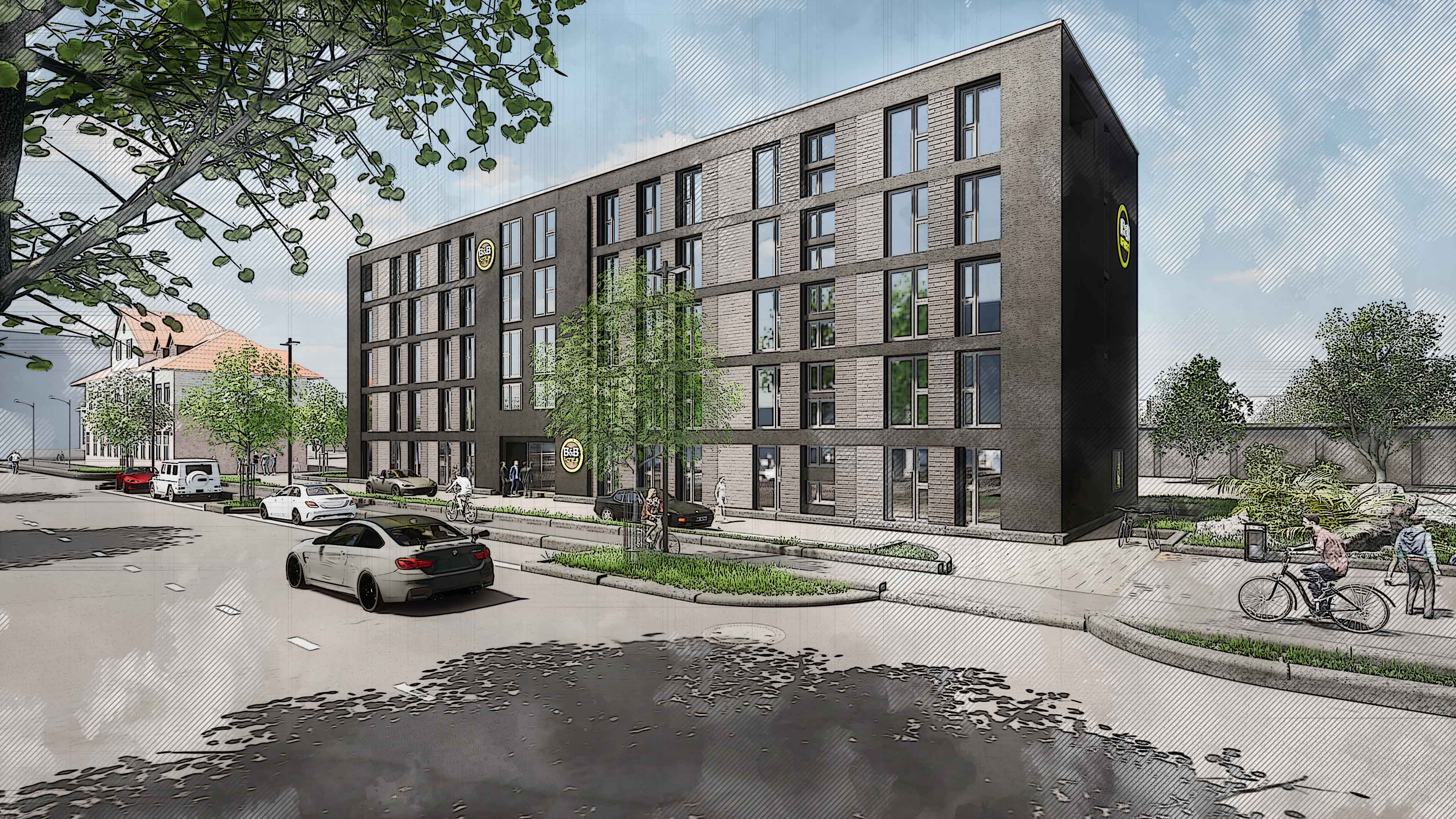 Spatenstich für zweites B&B HOTEL in Offenburg, WACKERBAU GmbH & Co. KG ...