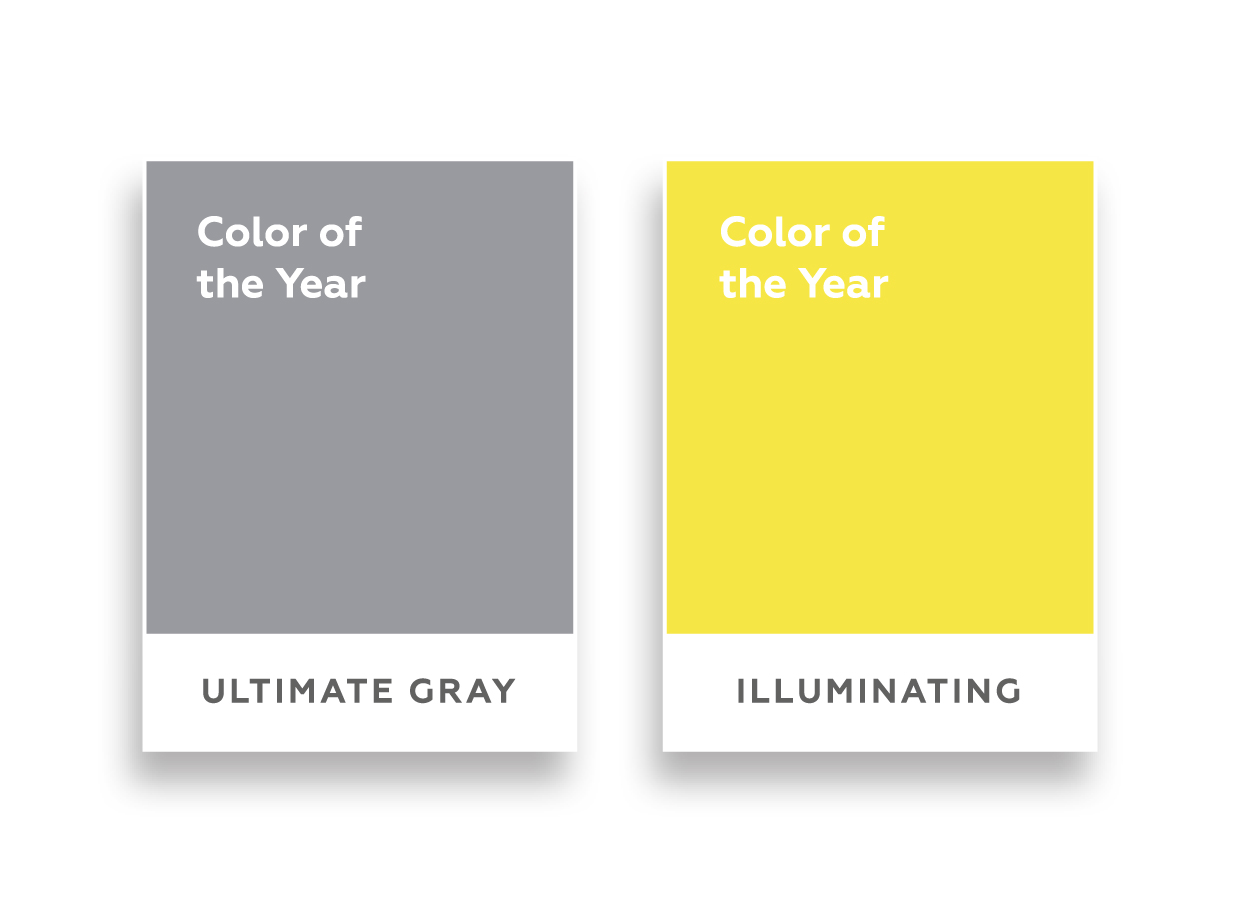 Exceptional gradient in the Pantone-colours Illuminating Yellow and ...