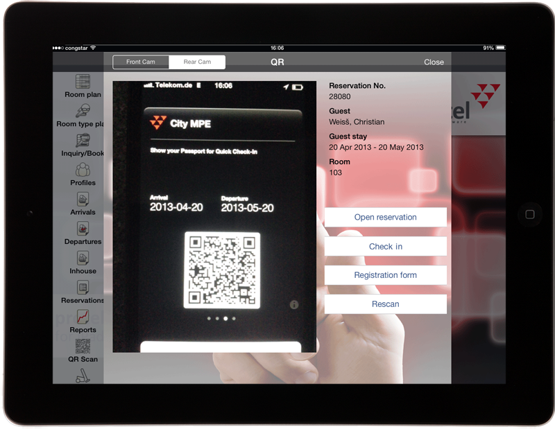 Mobile hotel management with protel for iPad, protel hotelsoftware GmbH ...