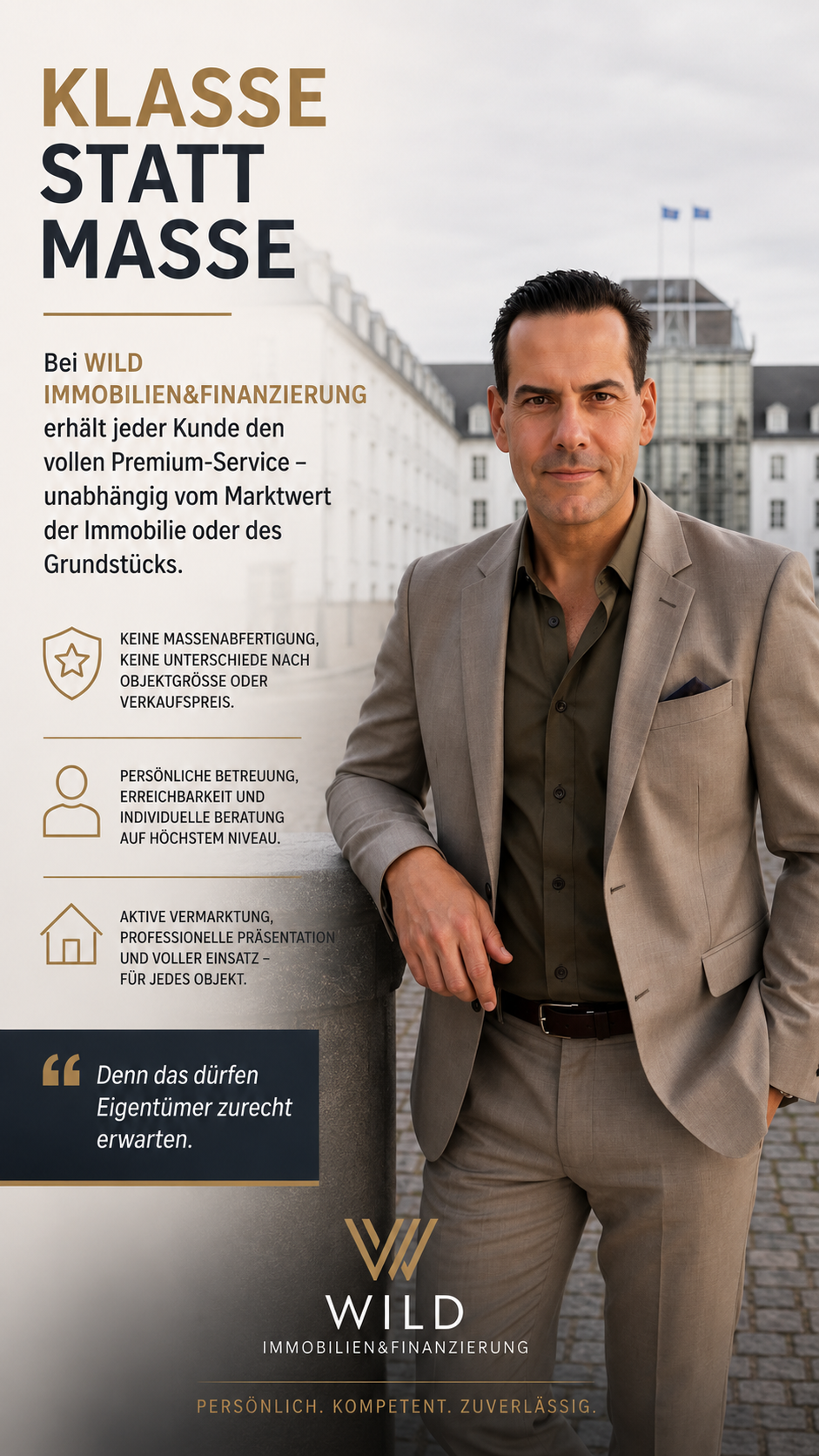Klasse statt Masse!, Wild Immobilien&Finanzierung, Story - lifePR