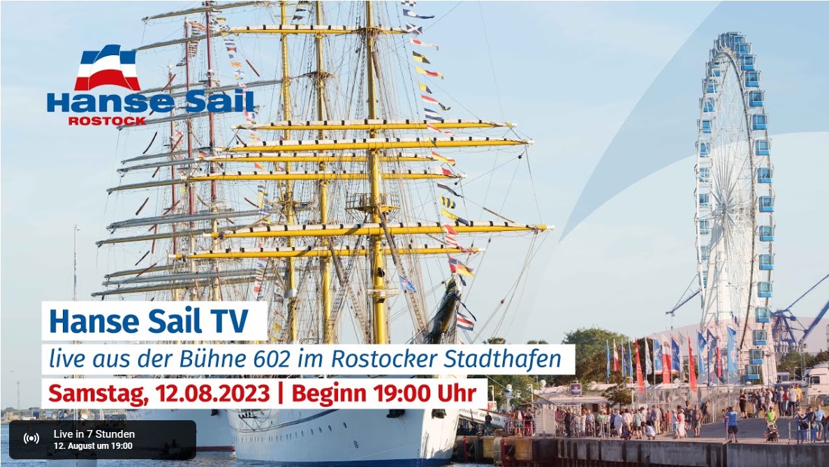 Hanse Sail TV: Auslaufen der AIDAdiva im Online-Live-Stream ...