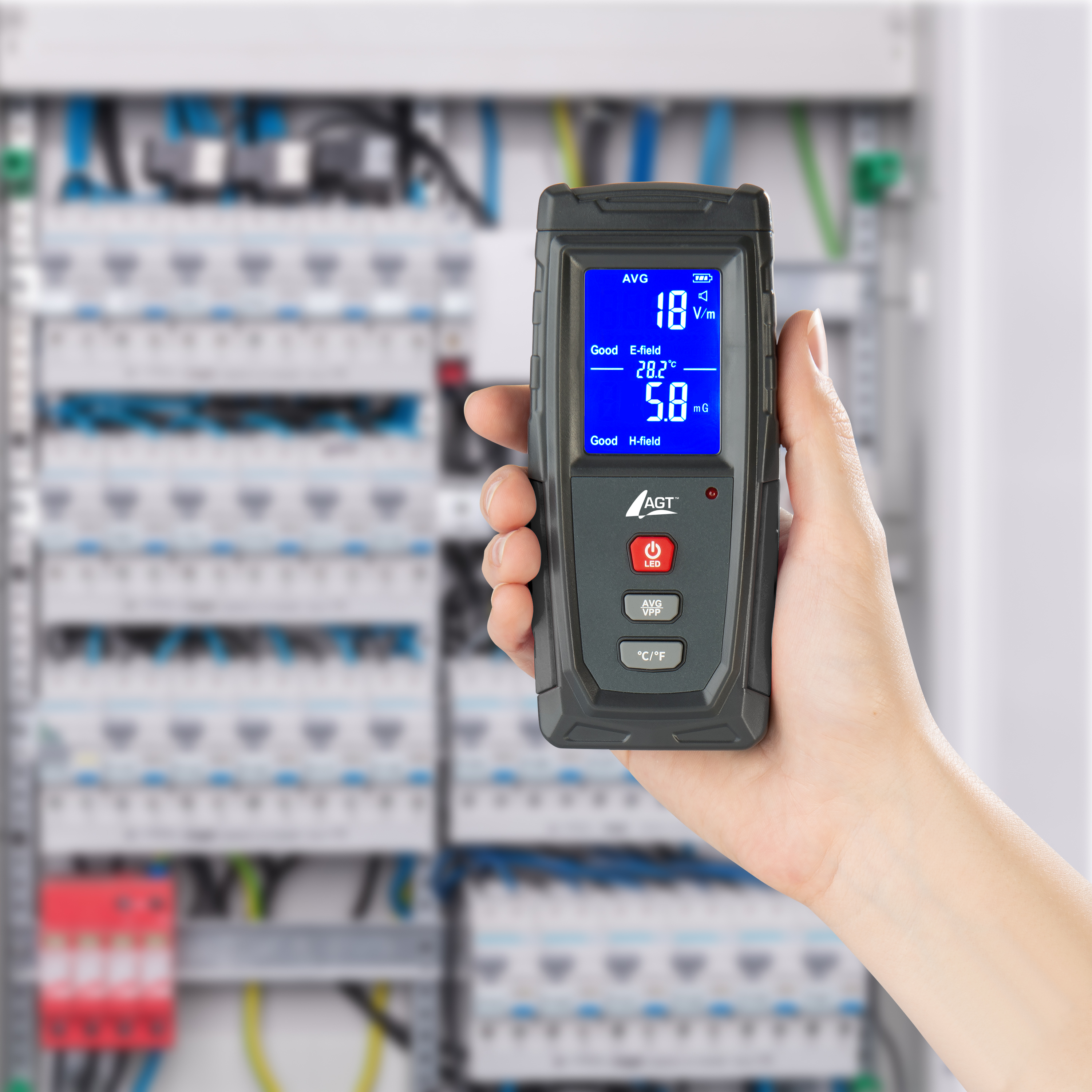 AGT Digitales Akku-EMF-Messgerät mit LCD-Display, PEARL GmbH, Story ...