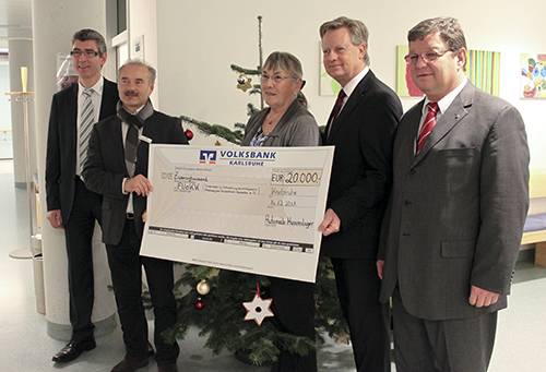 20.000 Euro zu Gunsten von FUoKK, Städtisches Klinikum Karlsruhe GmbH ...