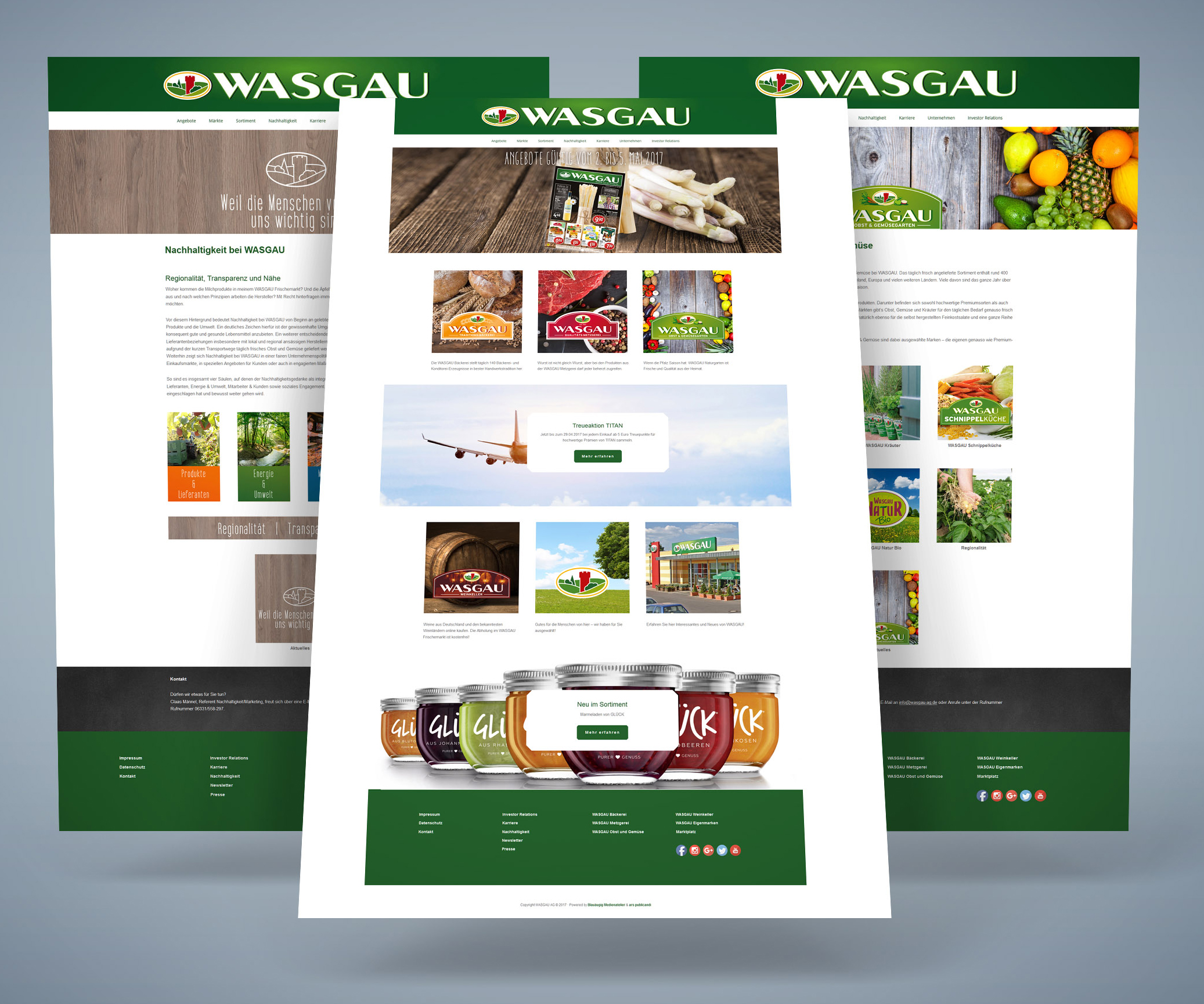 Neuer Web-Auftritt von WASGAU betont Kundennutzen und Frische, WASGAU ...