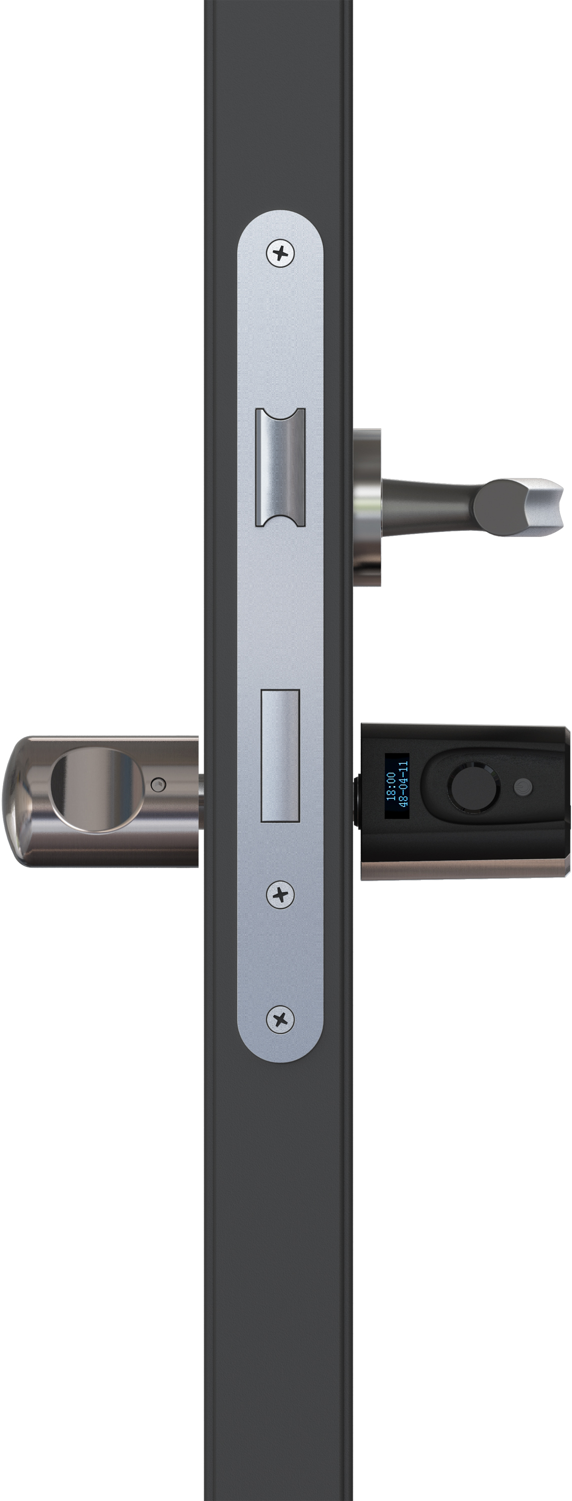 VisorTech Elektronisches Haustürschloss TSZ-700, Fingerabdruck ...