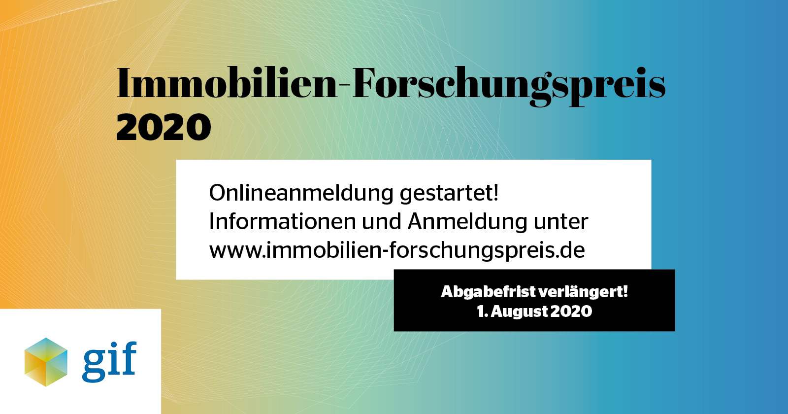 gif schreibt Immobilien-Forschungspreis 2020 aus, Gesellschaft für ...
