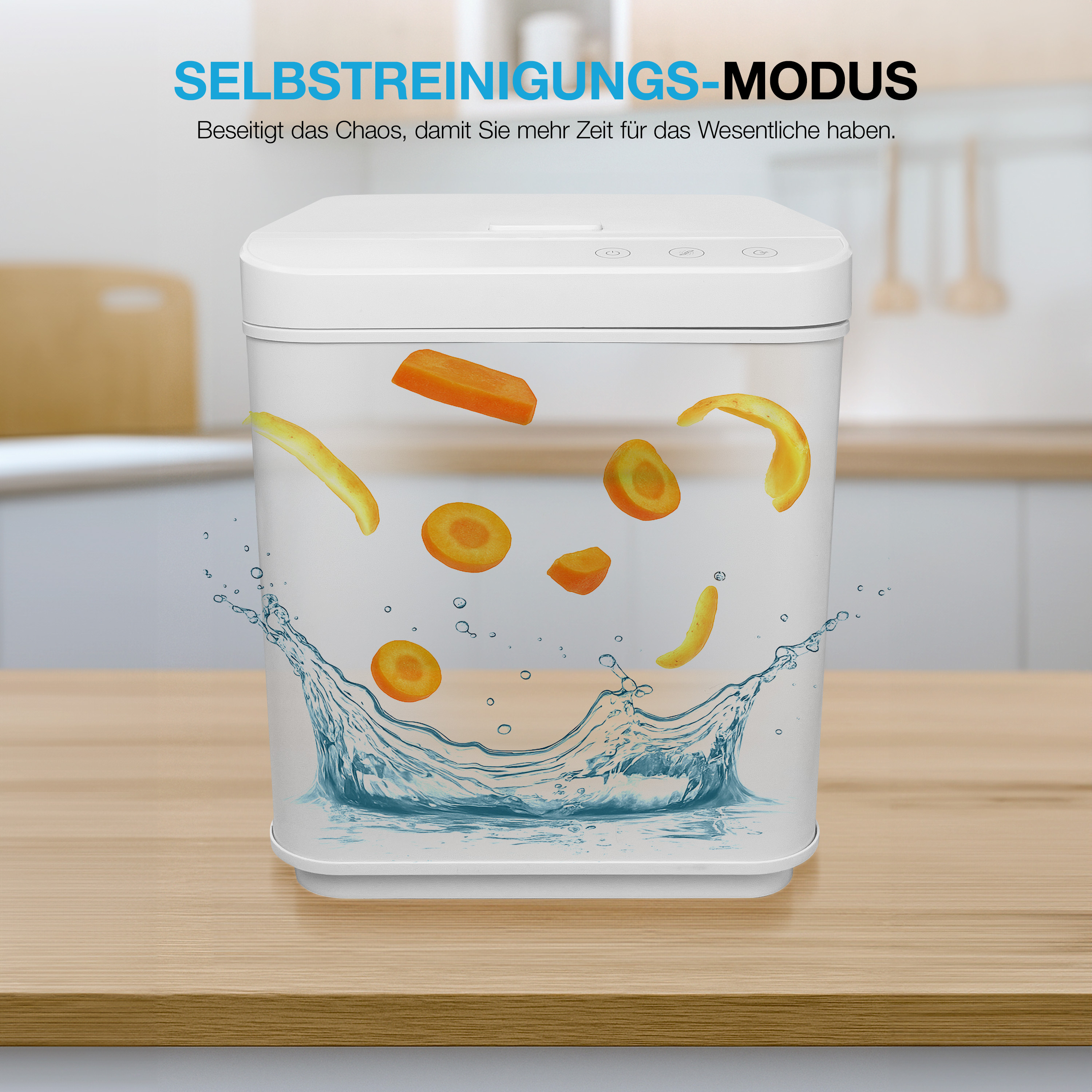 Rosenstein & Söhne Elektrischer Kompostierer K-05, 3,7 l, 550 Watt ...