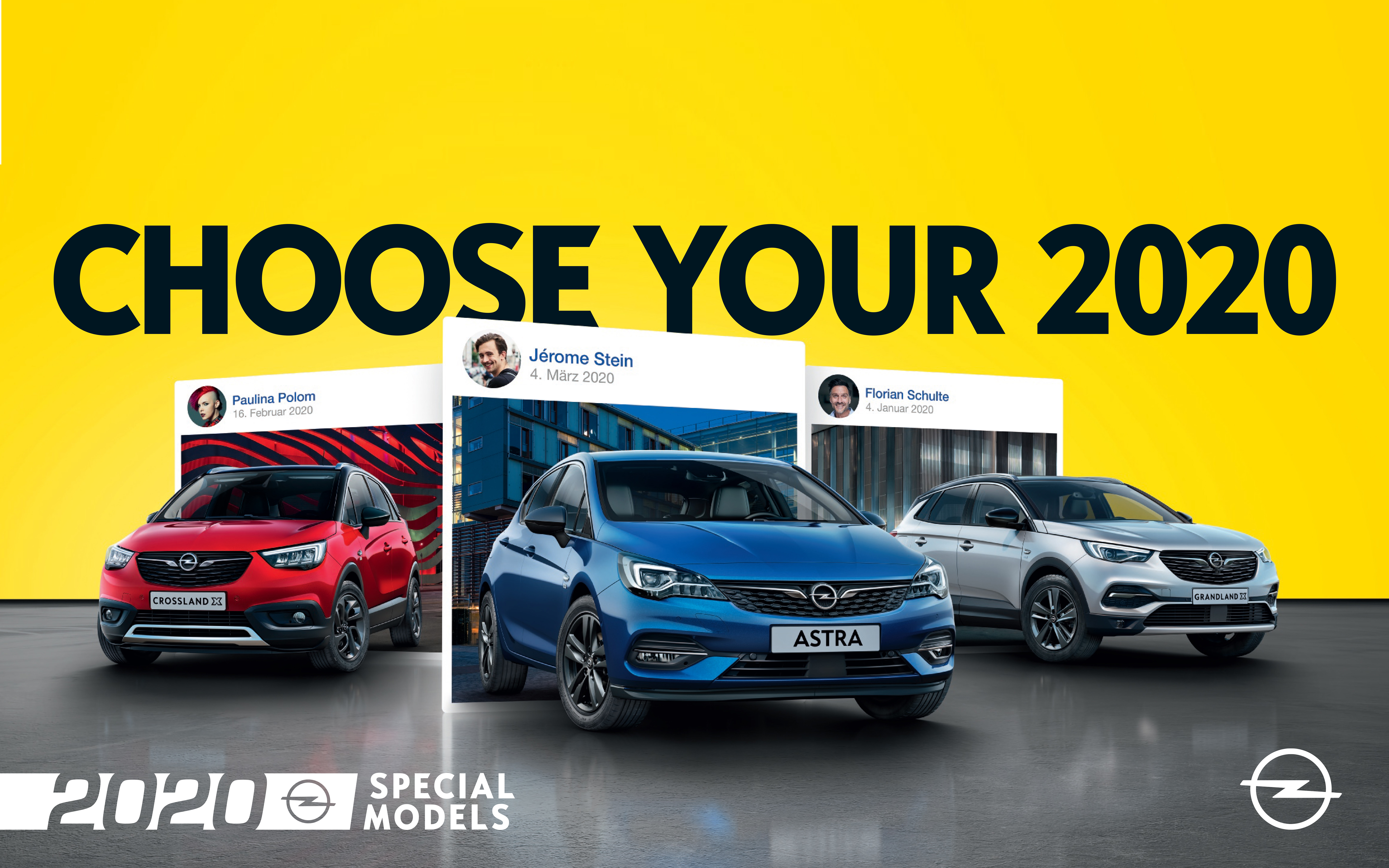 Mit Sondermodellen "Opel 2020" top-ausgestattet ins neue Jahr starten ...