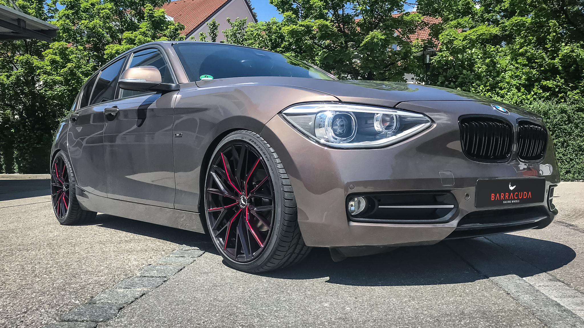 BMW 1 Series (F20) on Ultralight Project 3.0 rims with flash color ...