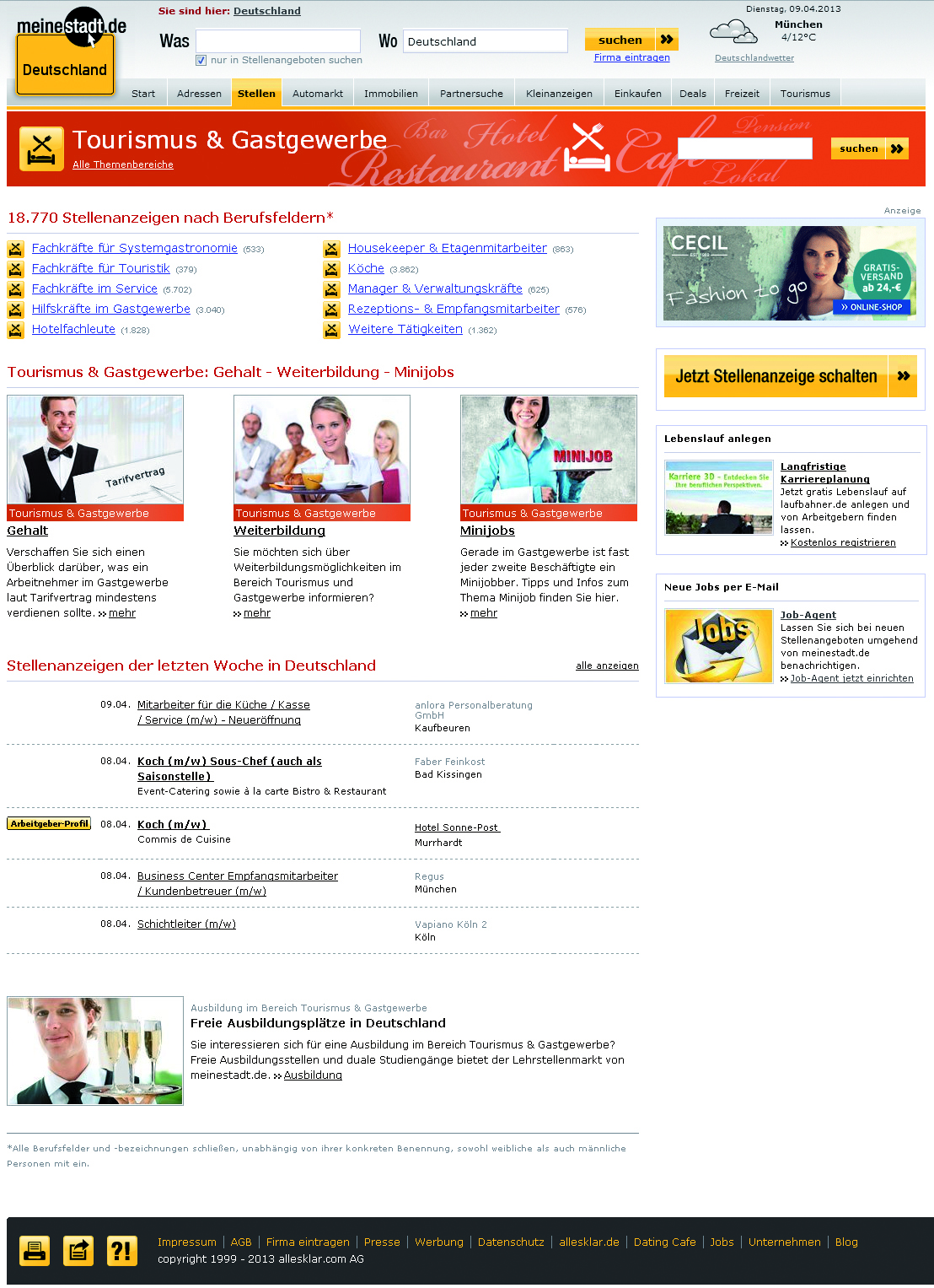 meinestadt.de stärkt seine Branchenkompetenz: Neue Plattformen für ...