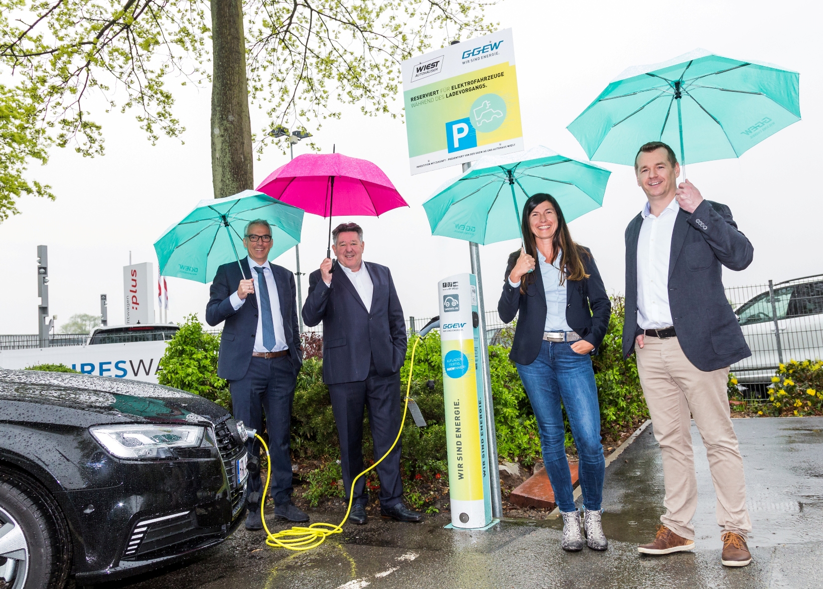 Zwei E-Ladestationen in Bensheim eingeweiht, GGEW, Gruppen-Gas- und ...