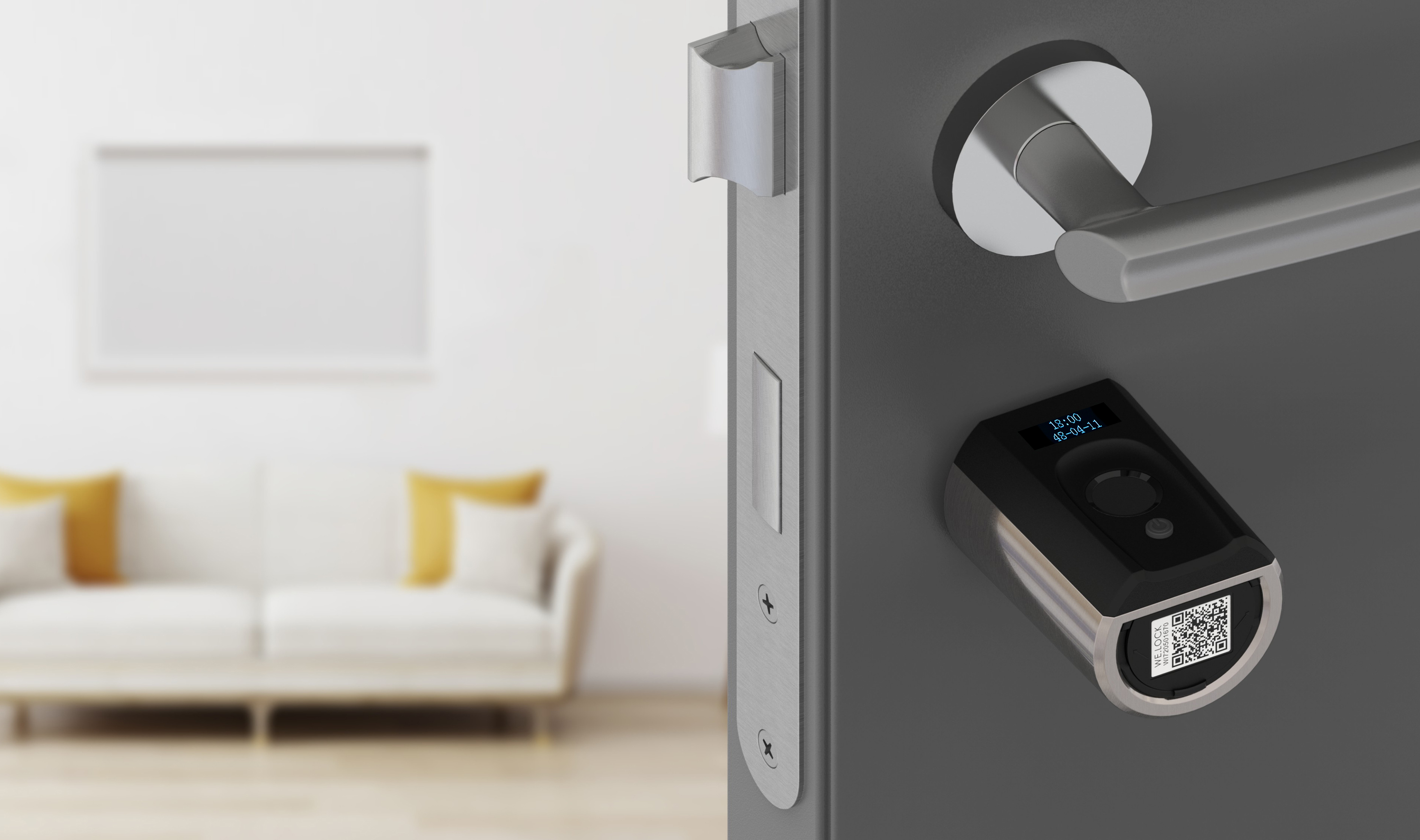 VisorTech Elektronisches Haustürschloss TSZ-700, Fingerabdruck ...