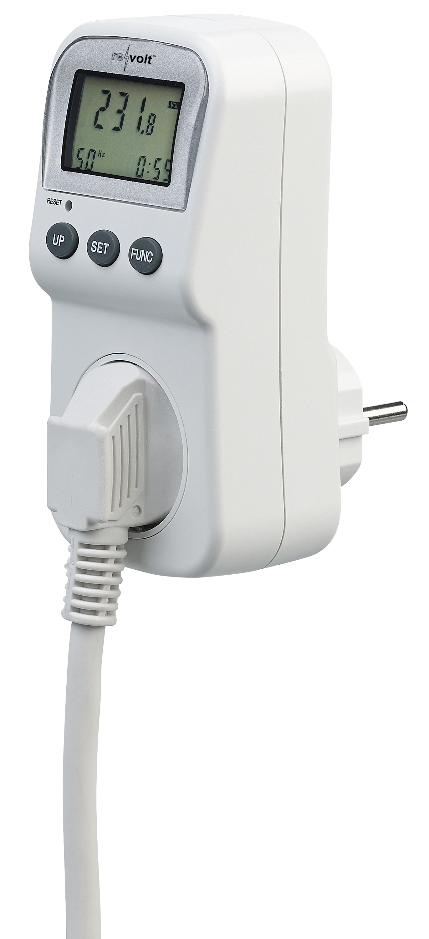 revolt Digitaler Energiekosten-Messer & Strom-Zähler, 2 Tarife, CO2 ...