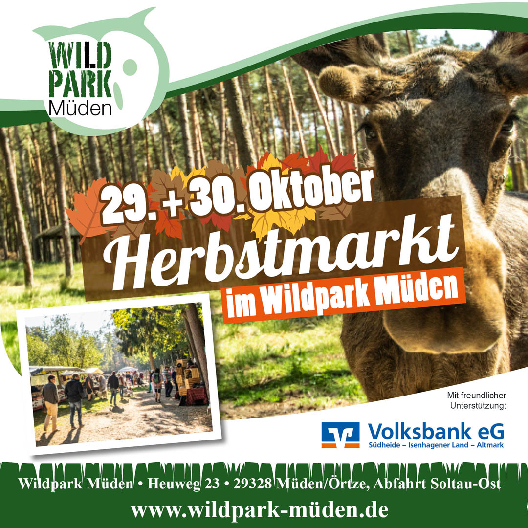 Herbstmarkt im Wildpark Müden, Wildpark Müden GmbH, Story - lifePR