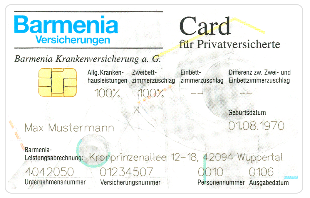 Private Krankenversicherung Karte