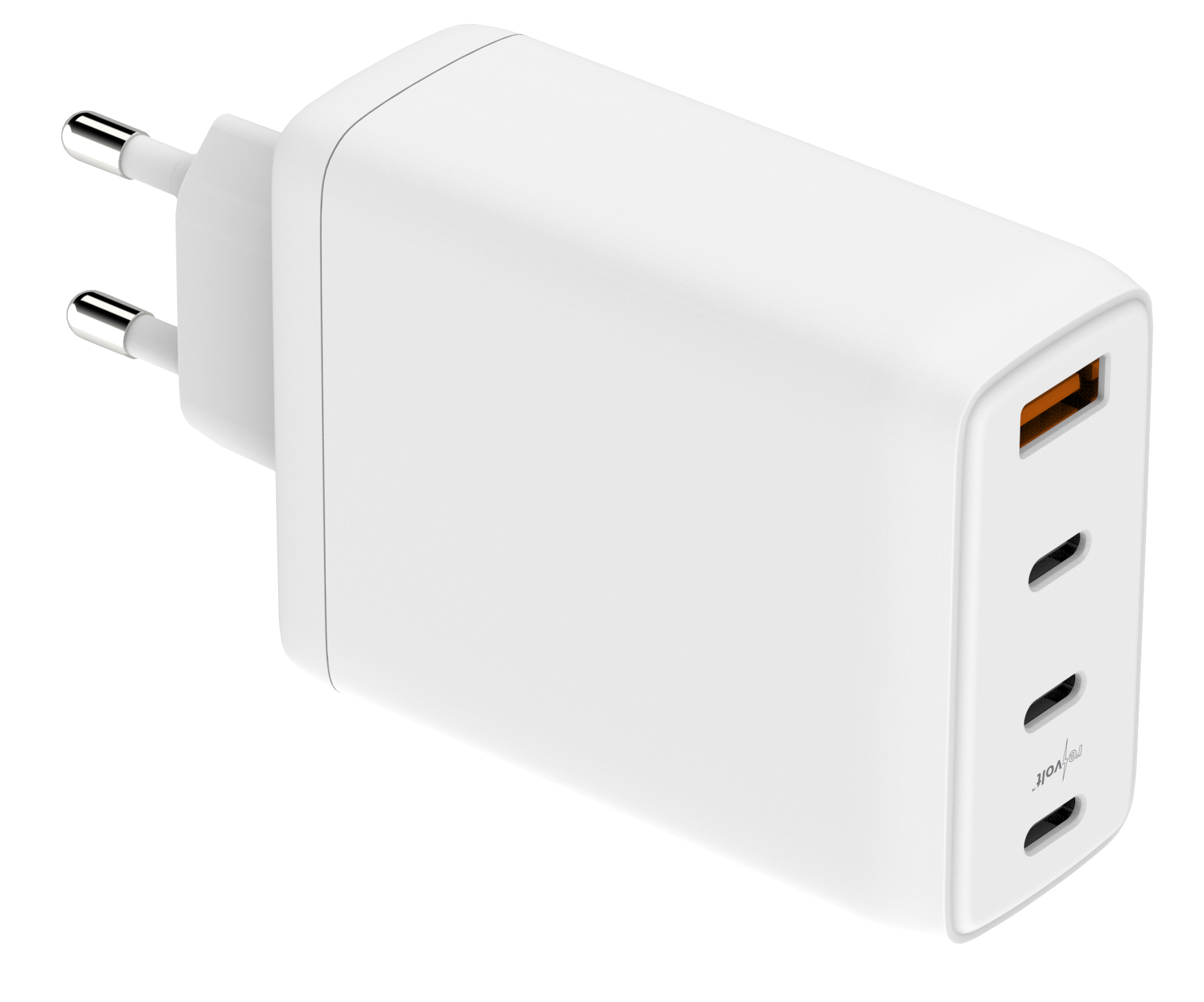 revolt 120-Watt-USB-C-Netzteil mit 4 Ports, GaN-Technologie, PD 100 ...