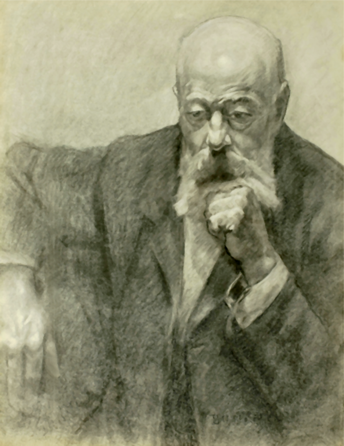 Portrait of the inventor of Milka chocolate, a youthful work by the ...