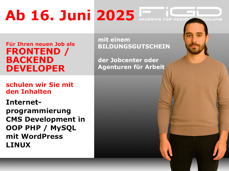 Frontend & Backend Development praxisnah lernen, FiGD Akademie GmbH, Story - lifePR