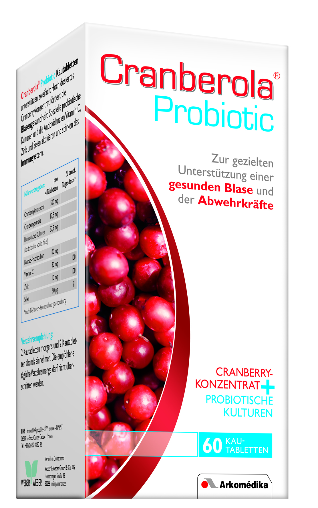 Neu: Cranberola® Probiotic mit dem Plus an Lactobazillen, Weber & Weber ...