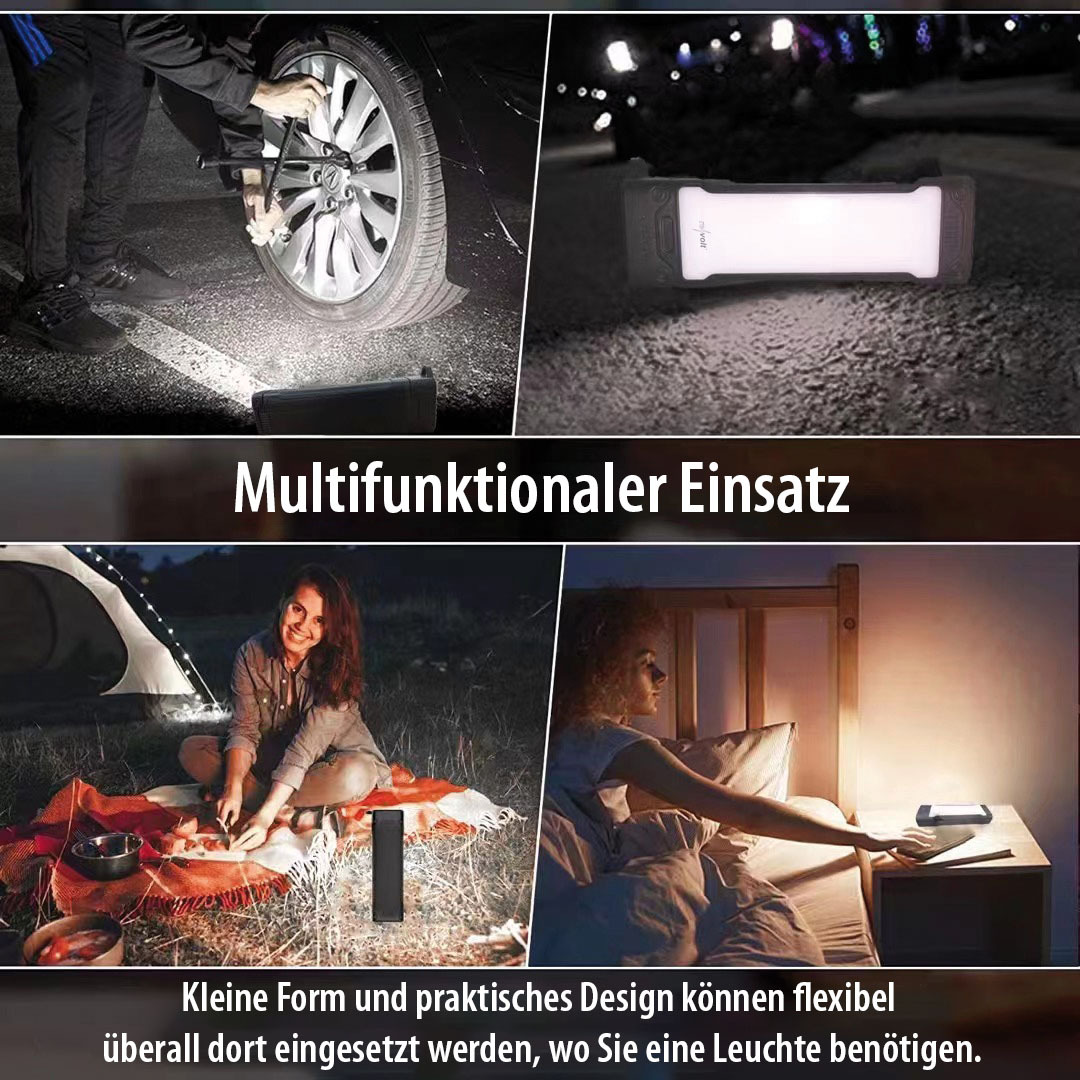 revolt Outdoor-USB-Powerbank PB-250 mit 20.000 mAh, LED-Licht, USB-C PD ...