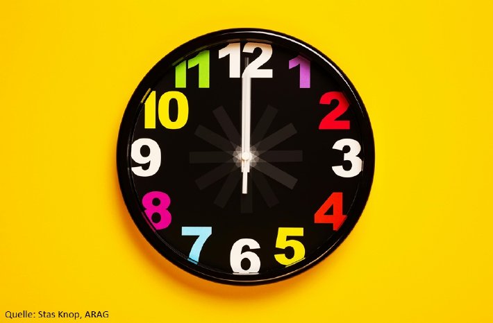 Sommerzeit: Wer zahlt für die verlorene Stunde?, ARAG SE, Story - lifePR