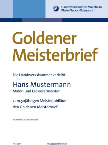 Goldener Meisterbrief 2011.jpg, Anlage - lifePR